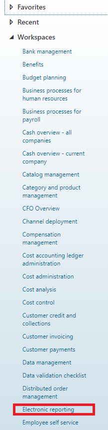 How to configure Electronic Reporting – Dynamics Manuals